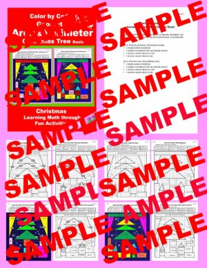 Christmas Color by Code: Area and Perimeter: Christmas Tree Basic ...