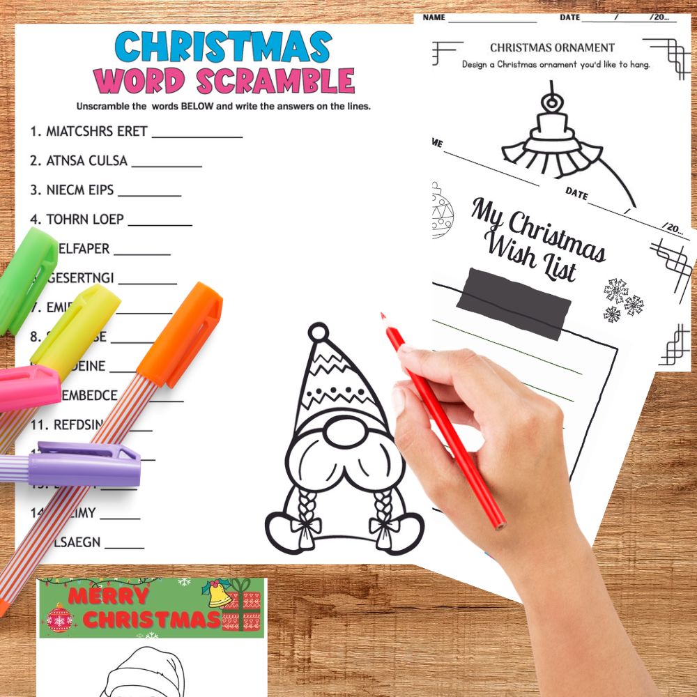 Christmas Themed Activities Resource Pack | Made By Teachers