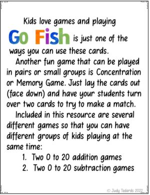 GO FISH {Addition and Subtraction} | Made By Teachers