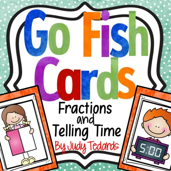 GO FISH {Fractions and Time} - Made By Teachers