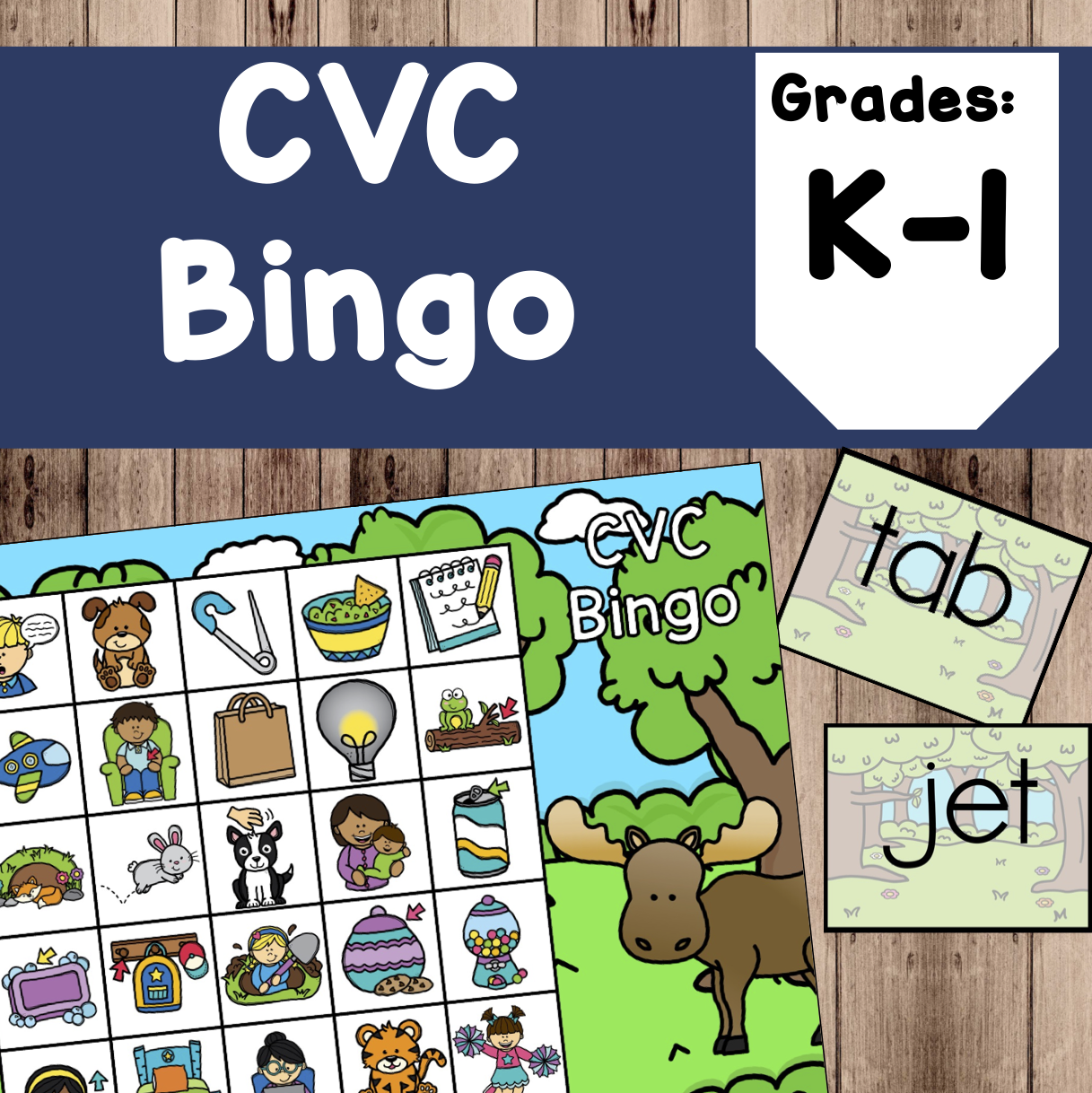 CVC Woodland Bingo | Made By Teachers