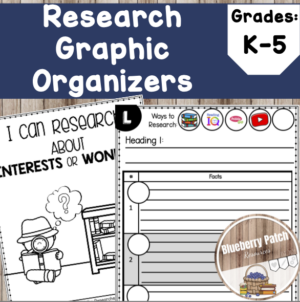 Research and Nonfiction Writing with Paper and Graphic Organizers ...