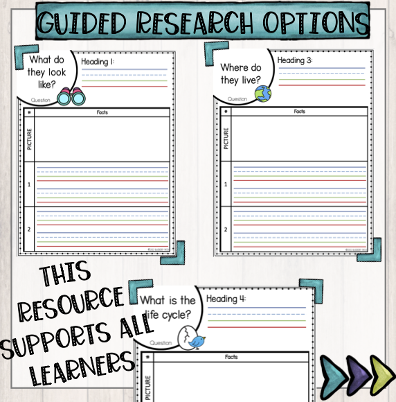 Research and Nonfiction Writing with Paper and Graphic Organizers ...