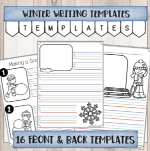 Winter Primary Writing Paper - Made By Teachers