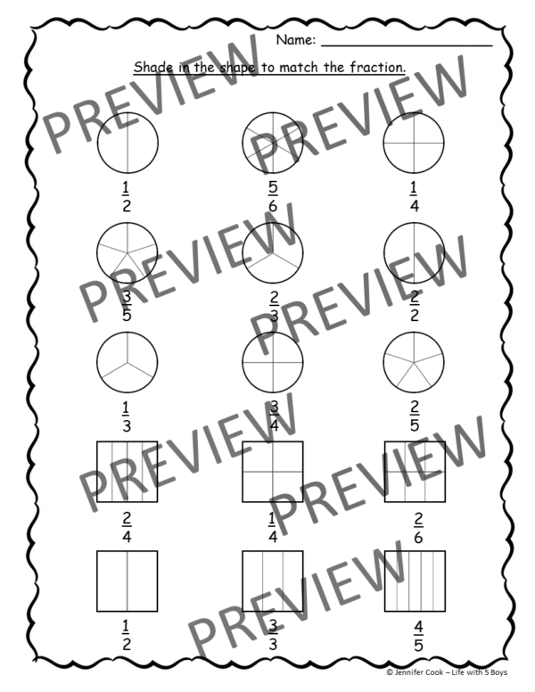 Math Worksheets for Multiplication Division and Fractions | Made By ...