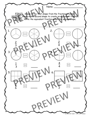 Math Worksheets for Multiplication Division and Fractions - Made By ...