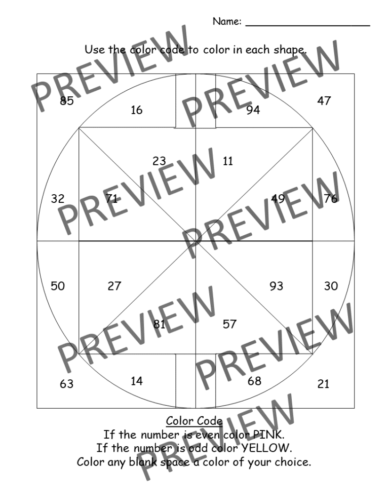 Math Worksheets for Place Value Rounding Even and Odd Numbers | Made By ...
