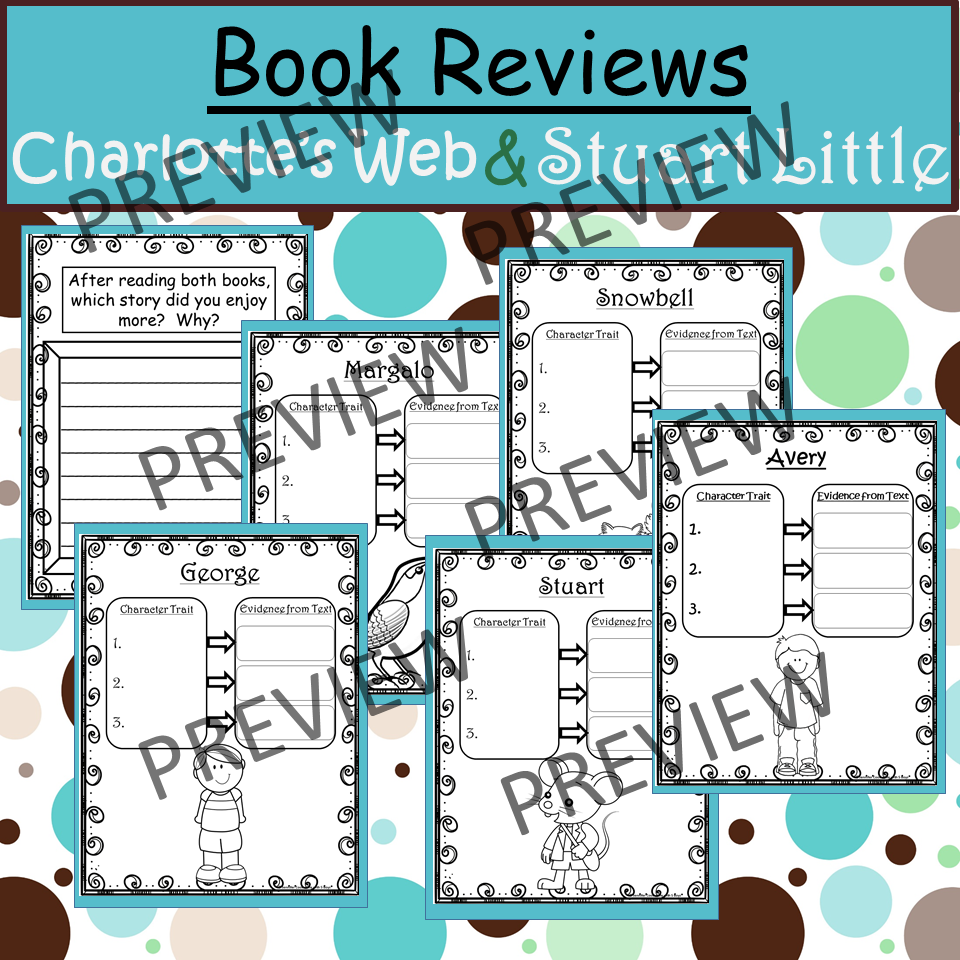 Charlotte's Web and Stuart Little Activities Book Reviews | Made By ...