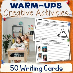 Warm Up Activities For Middle School: 50 Days of Creative Writing Bell ...