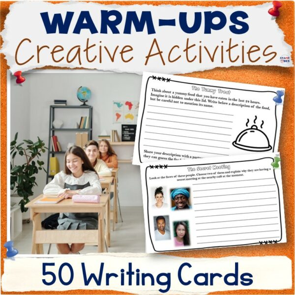 Warm Up Activities For Middle School: 50 Days of Creative Writing Bell ...