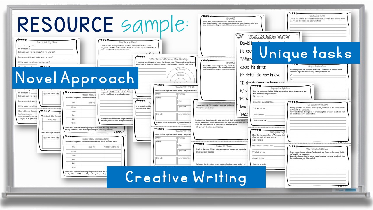 Warm Up Activities For Middle School: 50 Days of Creative Writing Bell ...