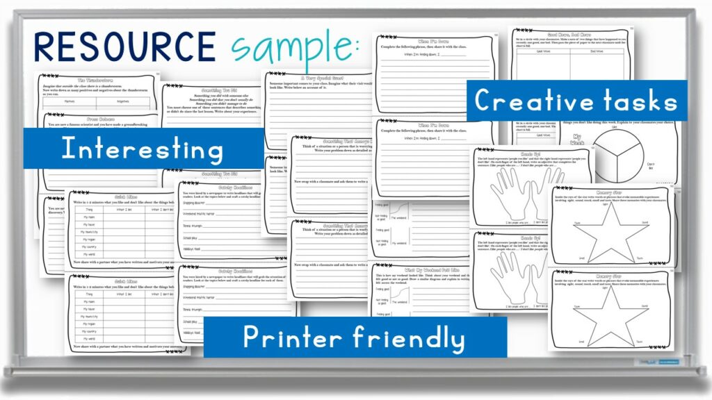 Warm Up Activities For Middle School: 50 Days of Creative Writing Bell ...