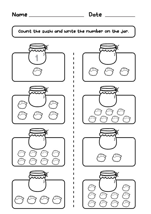 Count and write the number 1-10 work sheet | Made By Teachers