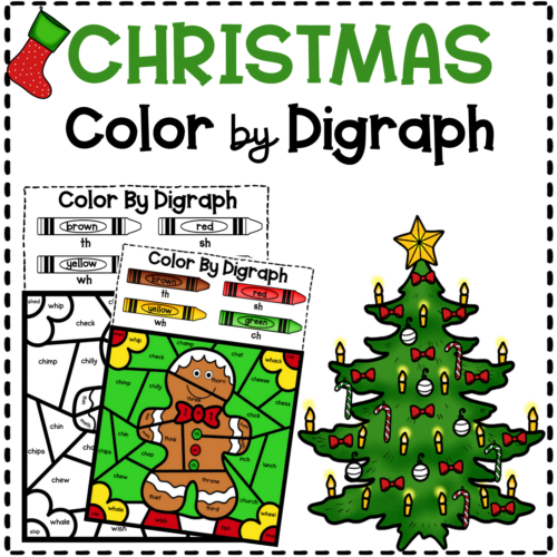 Christmas Activities Color by Digraphs | Made By Teachers