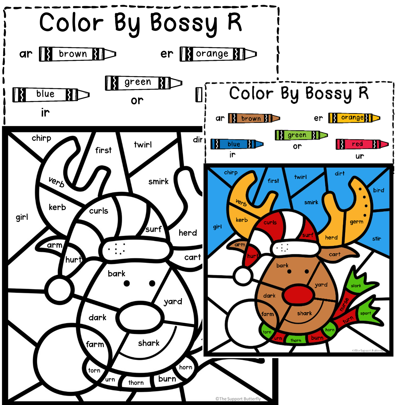 Christmas Activities Color by Bossy R | Made By Teachers