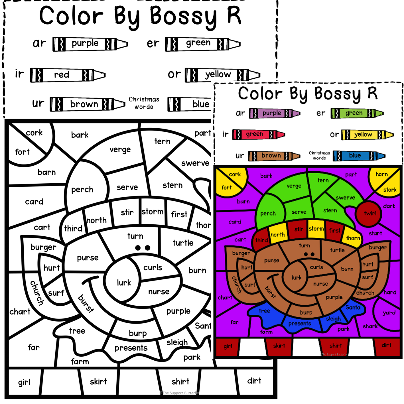 Christmas Activities Color by Bossy R | Made By Teachers