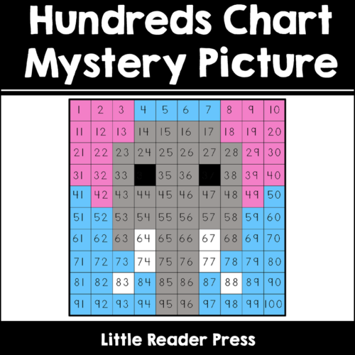 Hundreds Chart Mystery Picture Elephant | Made By Teachers