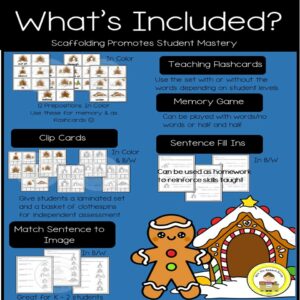 Positional Concepts and Prepositions in Speech Therapy Gingerbread ...