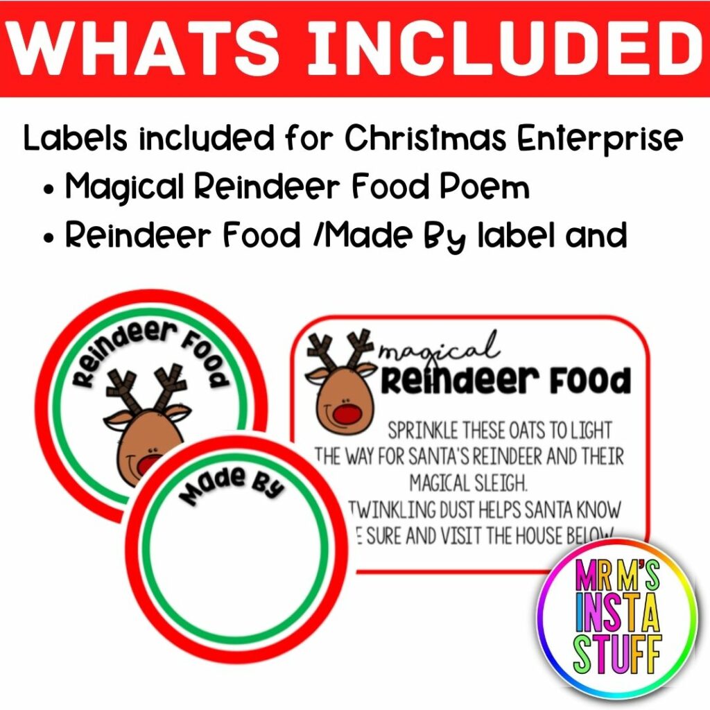 Reindeer Food Christmas Fundraiser | Made By Teachers