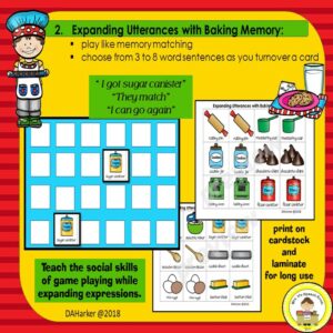 Expanding Utterances in Speech Therapy- Christmas Baking Theme - Made ...