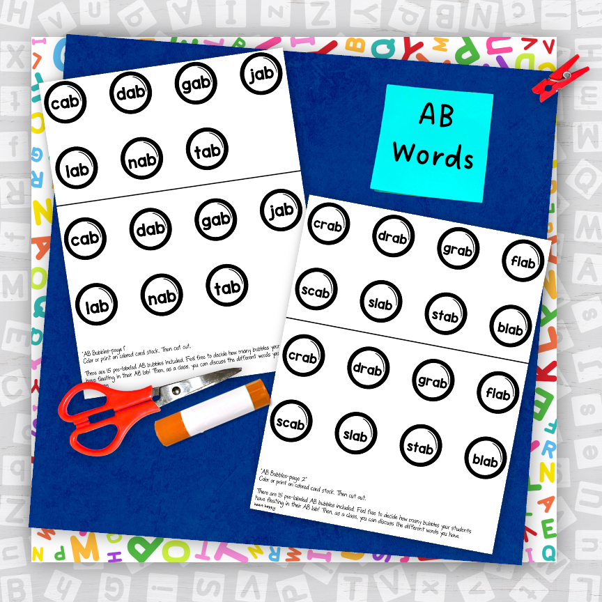 Short A Vowel Craft | Crab's Lab | AB Word Family | Made By Teachers