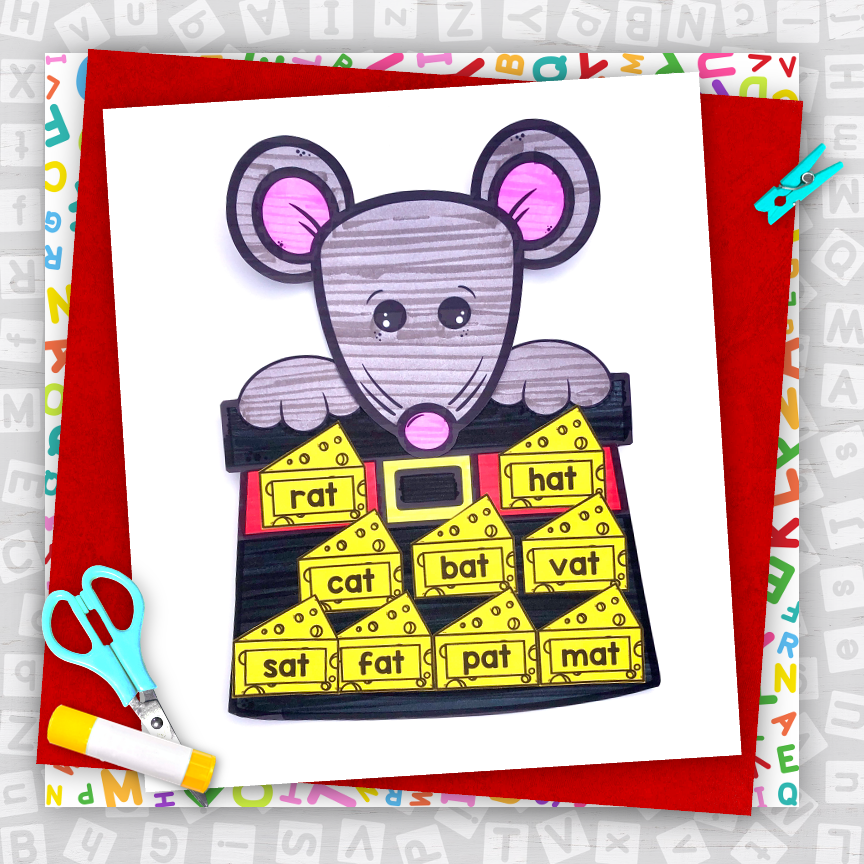 Short A Vowel Craft | Rat's AT Hat | AT Word Family | Made By Teachers