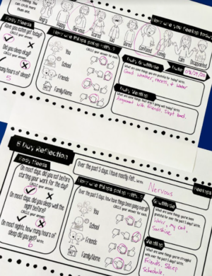Check In Check Out Daily Form for SEL Needs | Made By Teachers