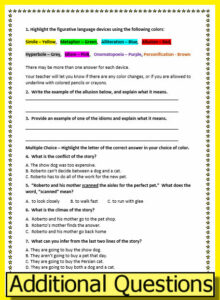 Figurative Language Stories with Color-Coding Close Reading ...