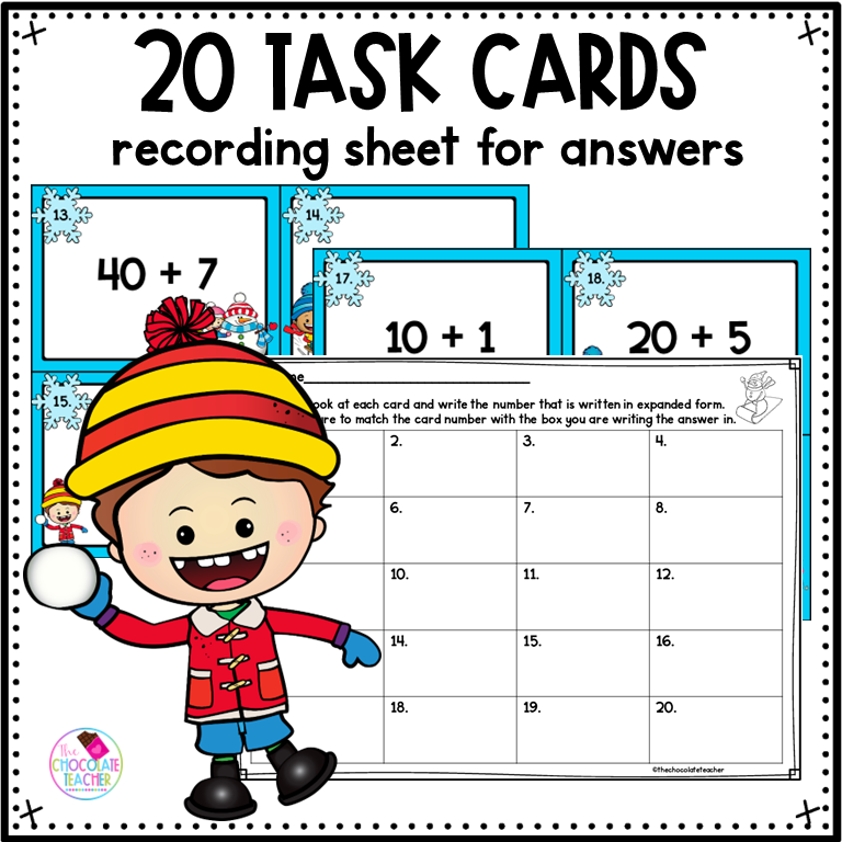 Expanded Form - Winter Math - Write the Room - Free Product | Made By ...