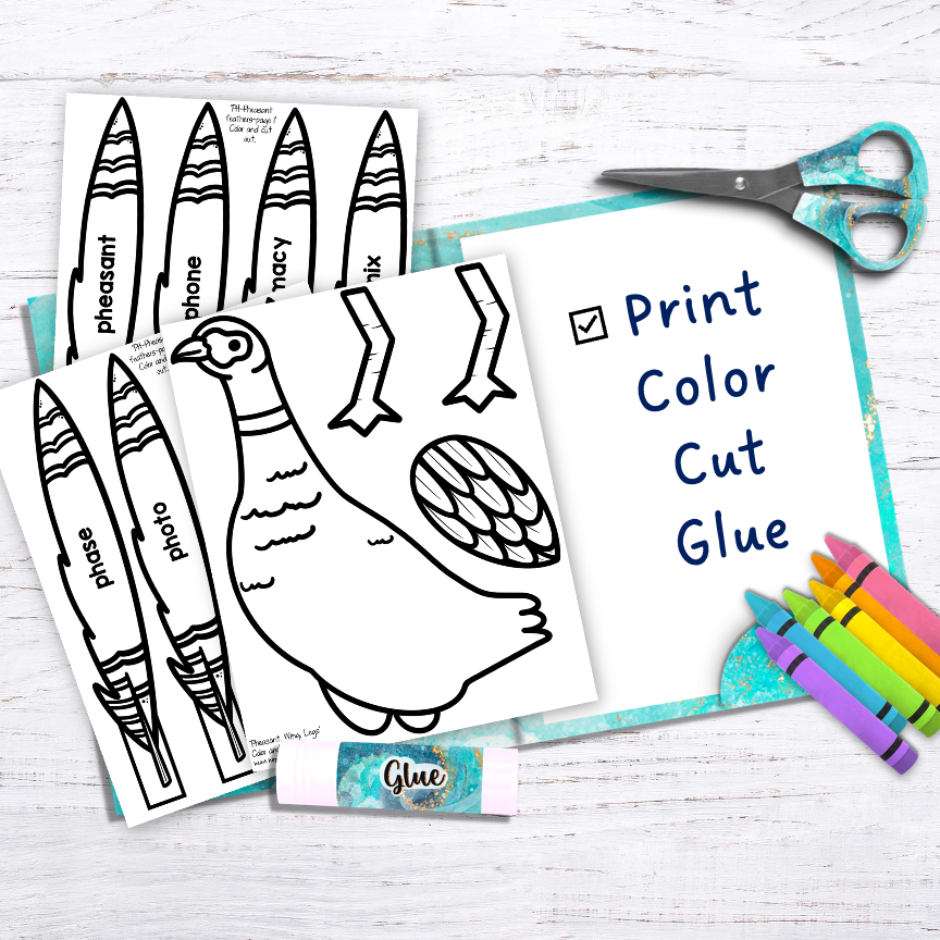PH Digraph Craft | Pheasant | Made By Teachers