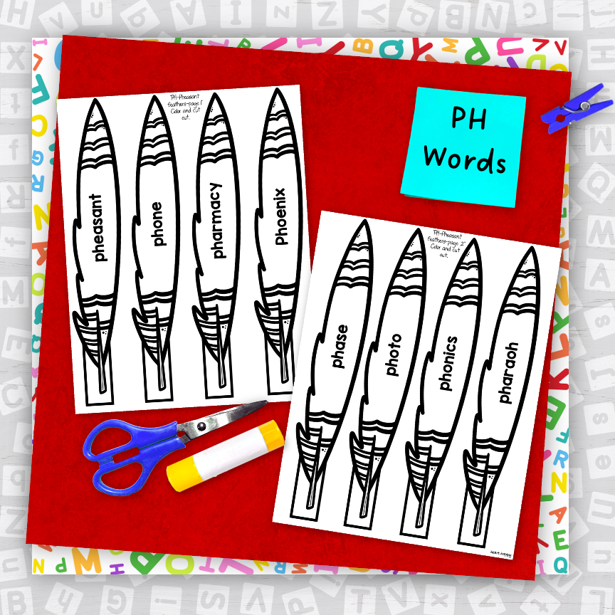 PH Digraph Craft | Pheasant | Made By Teachers