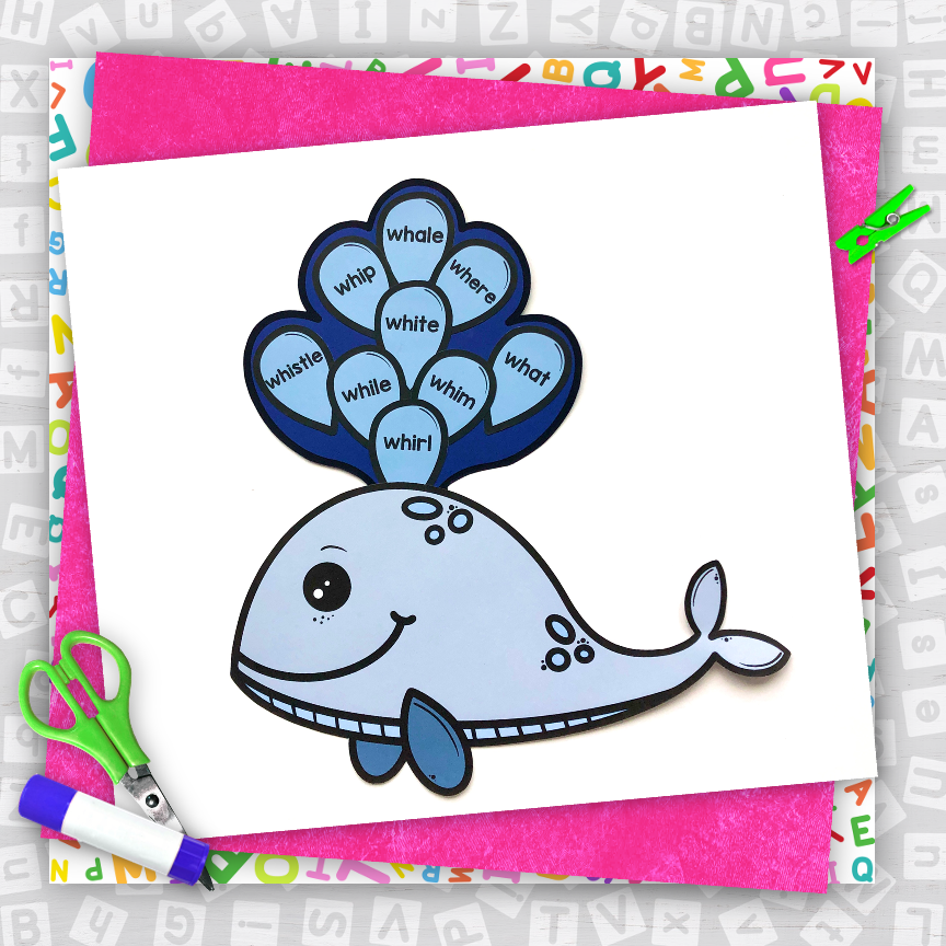 WH Digraph Craft | Whitley Whale | Made By Teachers