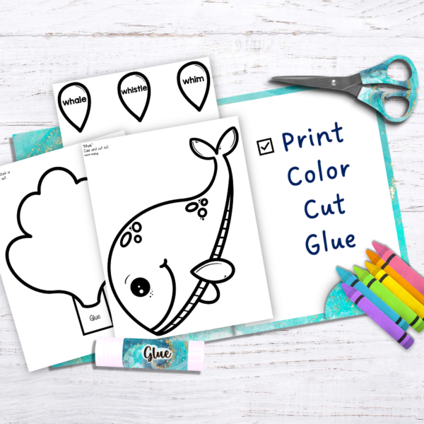 WH Digraph Craft | Whitley Whale | Made By Teachers