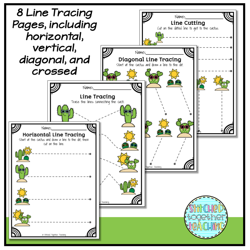 Cactus Summer FINE MOTOR Activities Worksheet Packet for Special ...