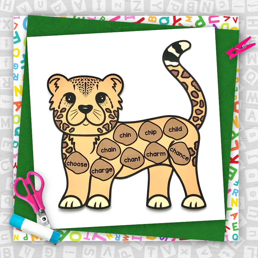 CH Digraph Craft | Cheetah | Made By Teachers