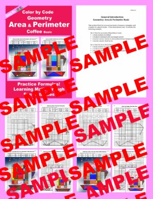 Mother's Day Color by Code: Area and Perimeter: Practice Formulas 3 in ...