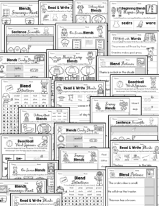 Beginning Blends Phonics Word Work NO-PREP | Made By Teachers