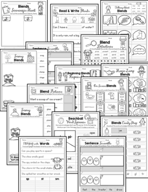 Beginning Blends Phonics Word Work NO-PREP | Made By Teachers