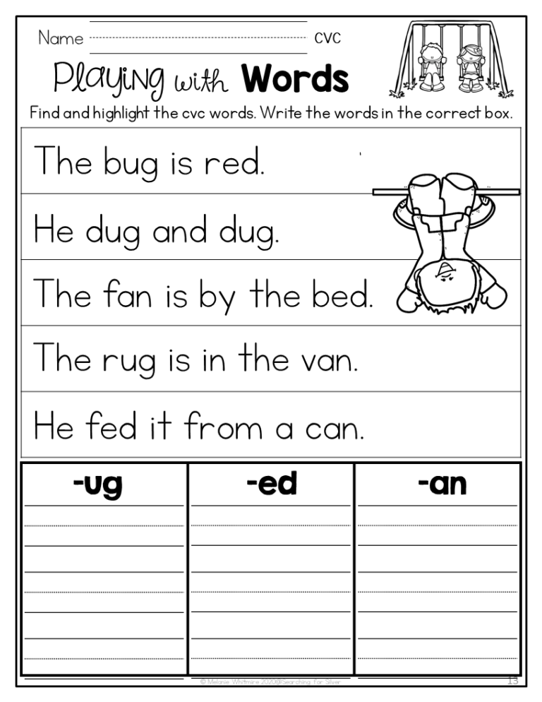 CVC Phonics Word Work NO-PREP! | Made By Teachers