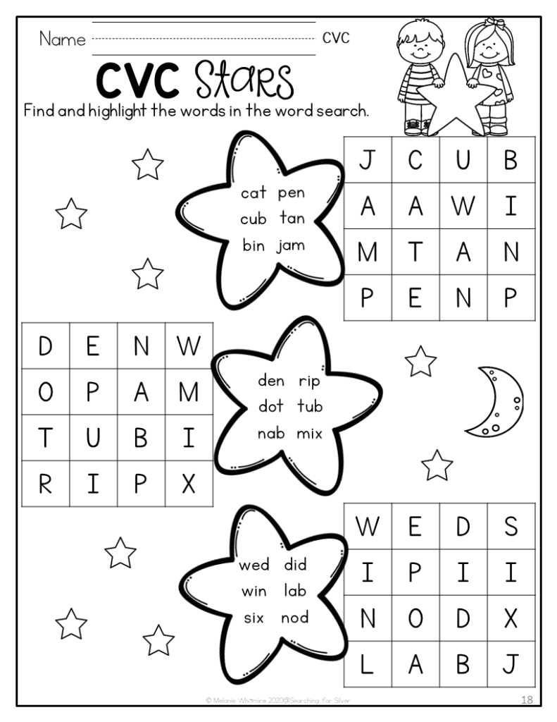 CVC Phonics Word Work NO-PREP! - Made By Teachers