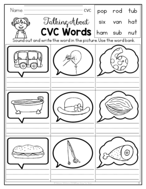 CVC Phonics Word Work NO-PREP! - Made By Teachers