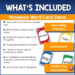 Decoding Nonsense Words Phonics Game - Made By Teachers