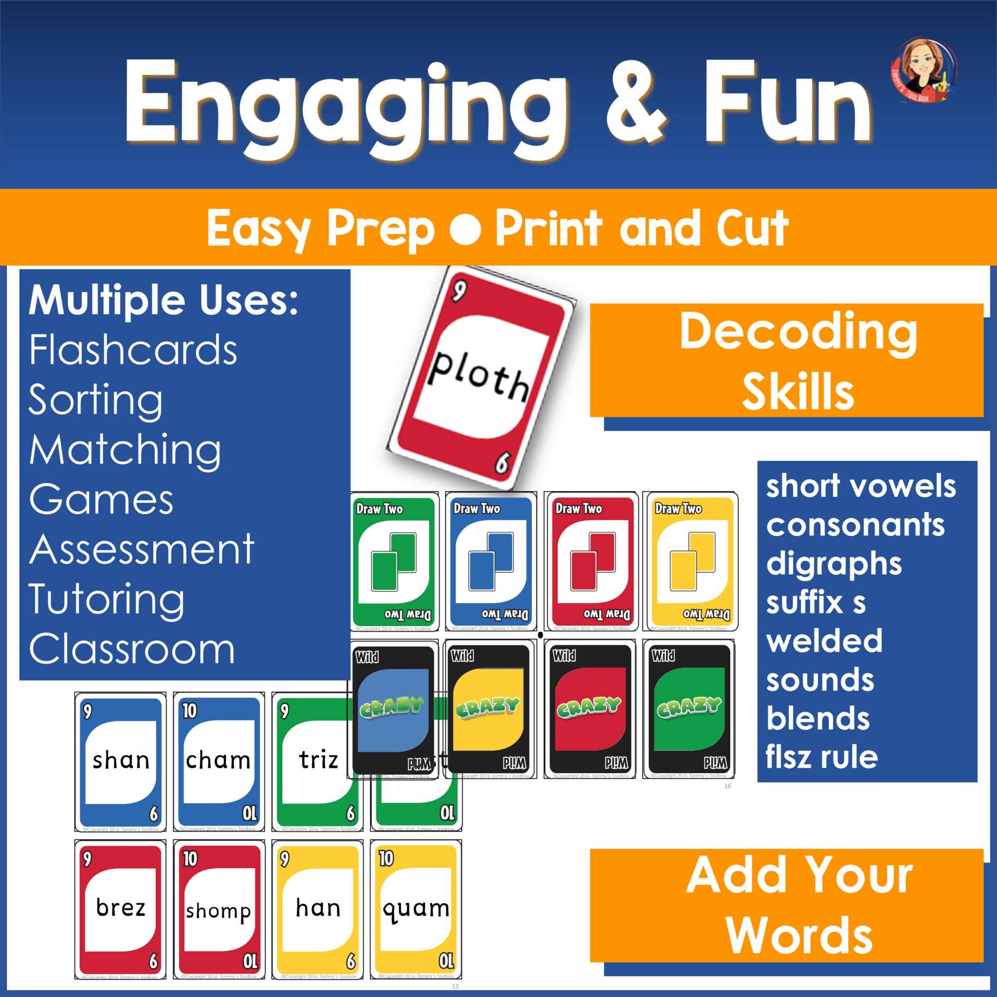 Decoding Nonsense Words Phonics Game | Made By Teachers