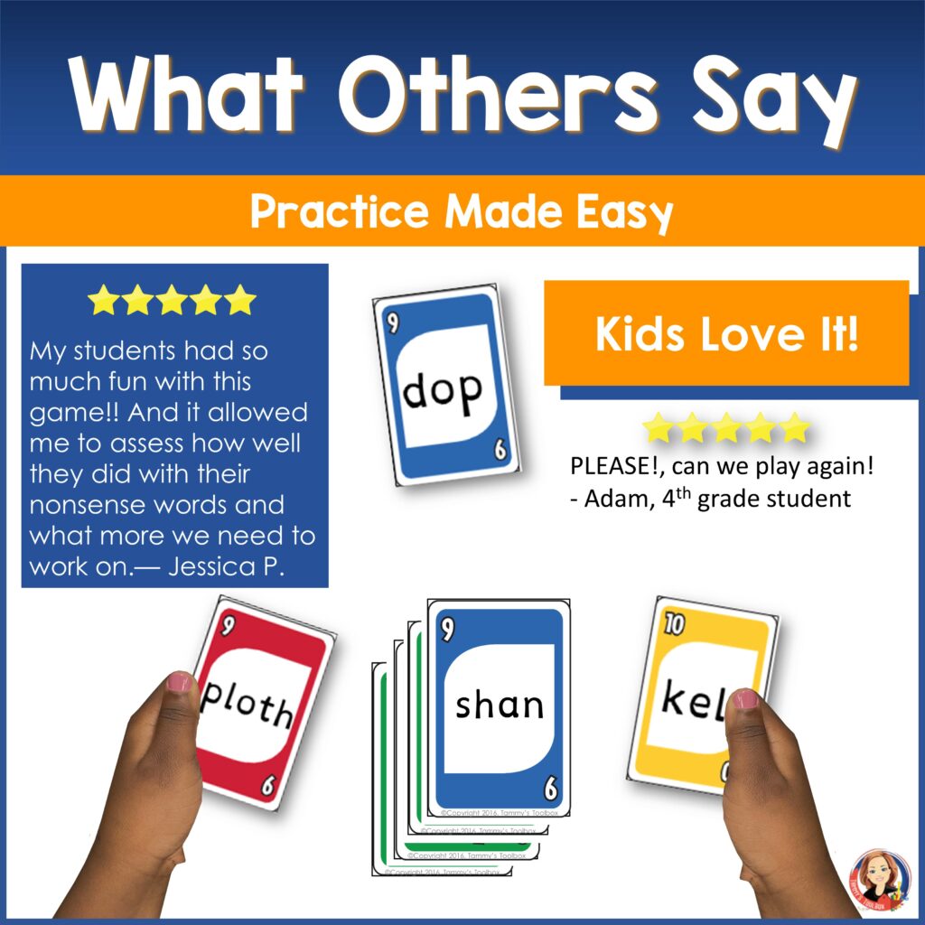 Decoding Nonsense Words Phonics Game | Made By Teachers