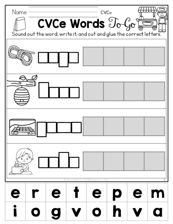 CVCe Phonics Word Work NO-PREP! - Made By Teachers