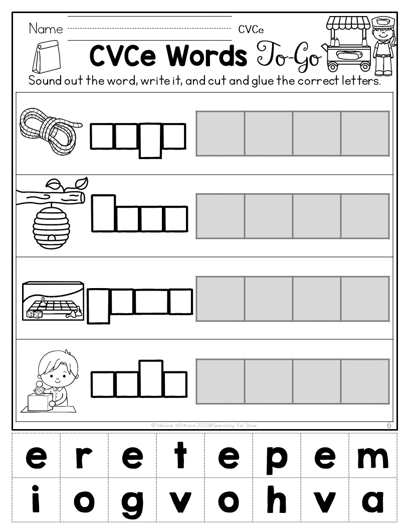 CVCe Phonics Word Work NO-PREP! | Made By Teachers