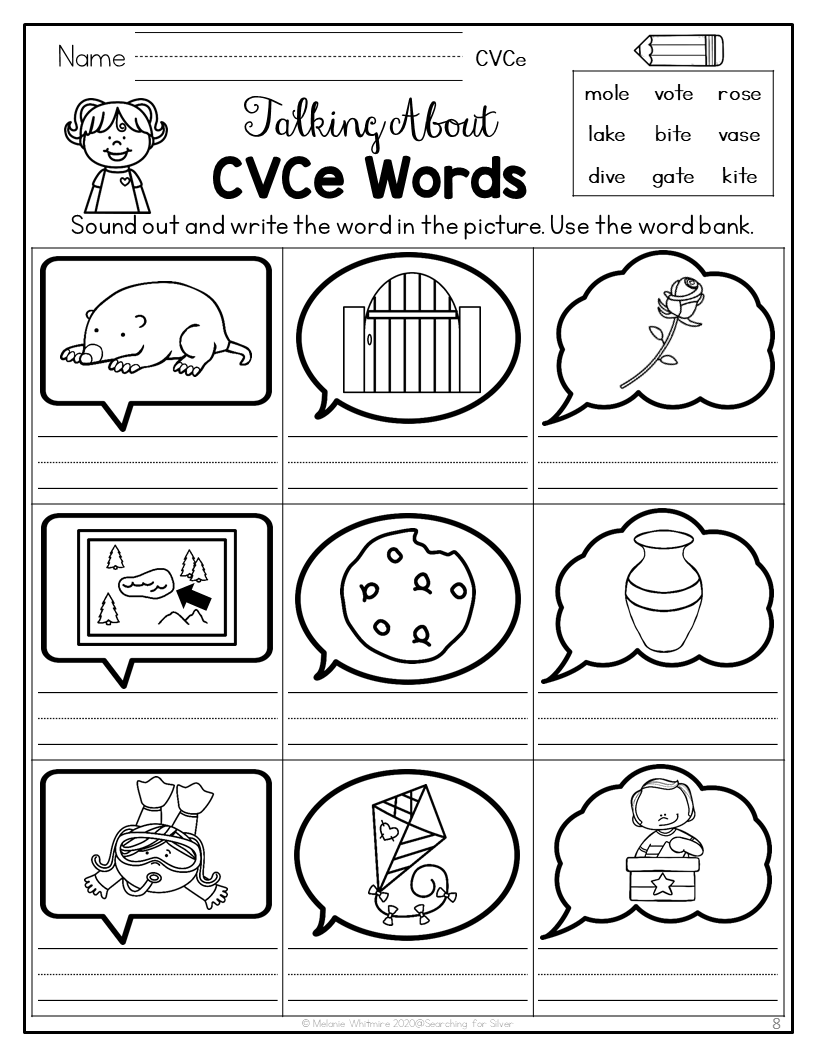 CVCe Phonics Word Work NO-PREP! | Made By Teachers
