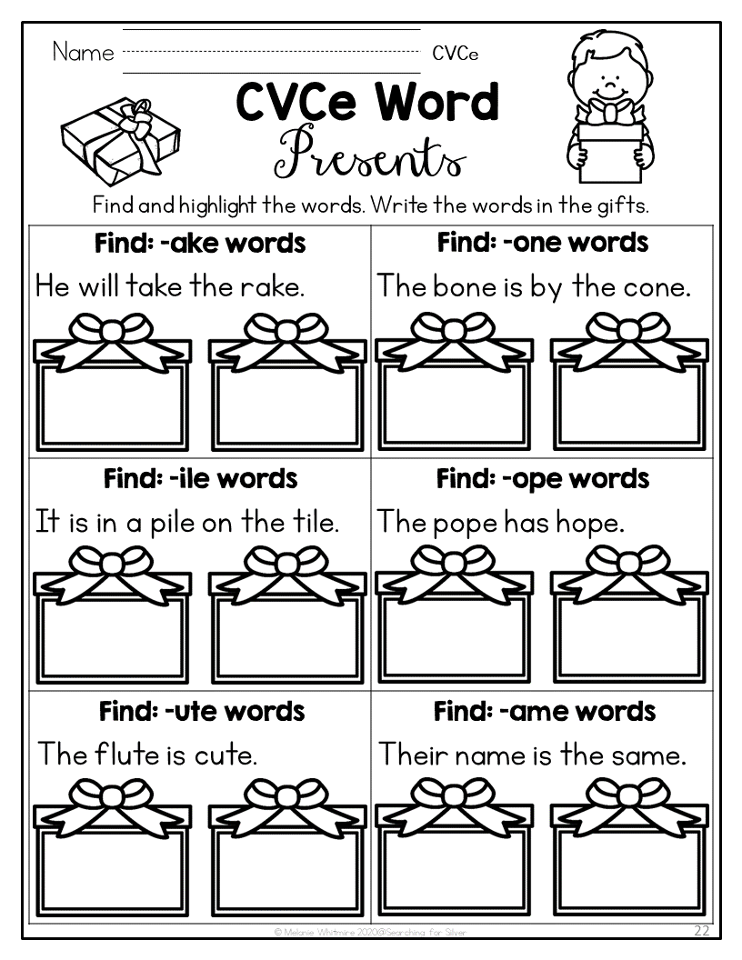 CVCe Phonics Word Work NO-PREP! | Made By Teachers