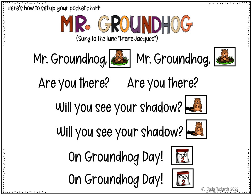 Mr. Groundhog {Pocket Chart Activities} | Made By Teachers