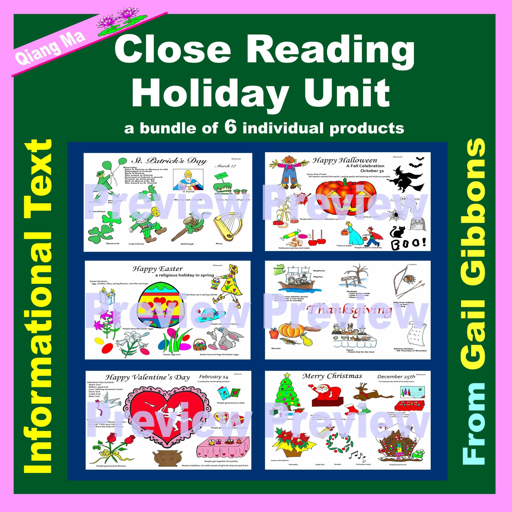 Close Reading: Holiday Unit | Made By Teachers